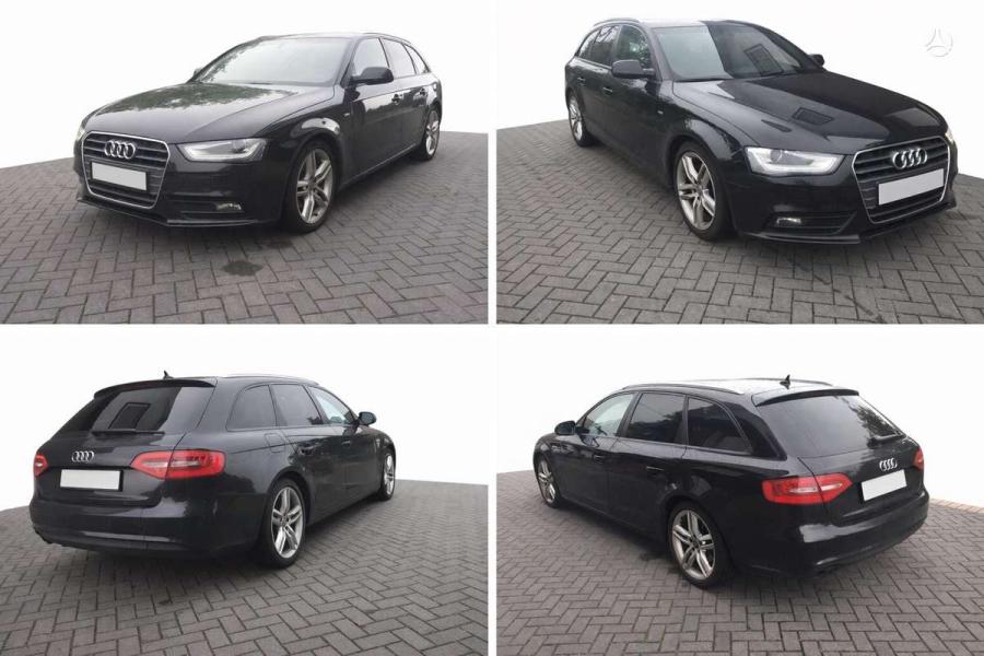 Black Audi A4 2013 in Vilnius, with an engine capacity of 1.97 L and mileage of 391 thousand km for 7100 €, photo 1 on AUTOMOTO.COM.LV