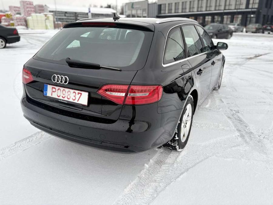 Black Audi A4 2013 in Vilnius, with an engine capacity of 1.97 L and mileage of 270 thousand km for 7500 €, photo 6 on AUTOMOTO.COM.LV