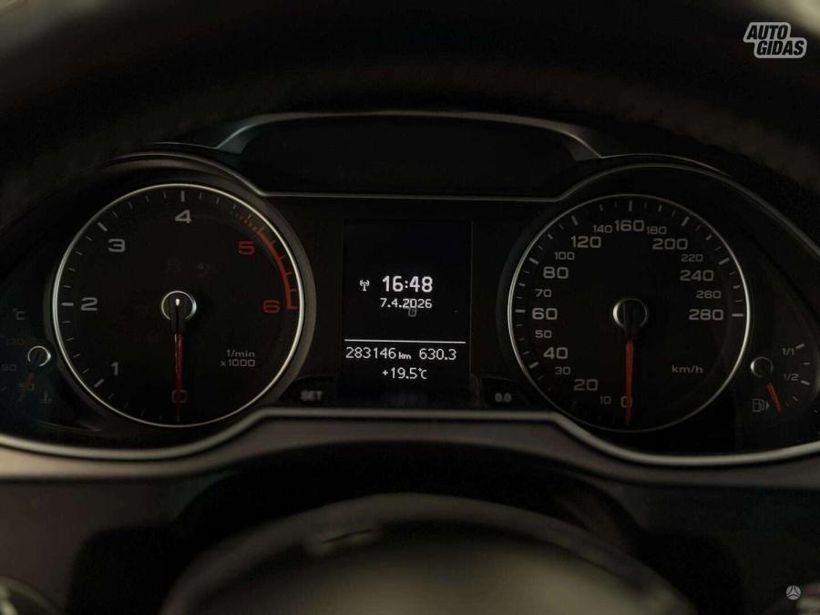 Black Audi A4 2013 in Klaipeda, with an engine capacity of 2.00 L and mileage of 283 thousand km for 9350 €, photo 22 on AUTOMOTO.COM.LV
