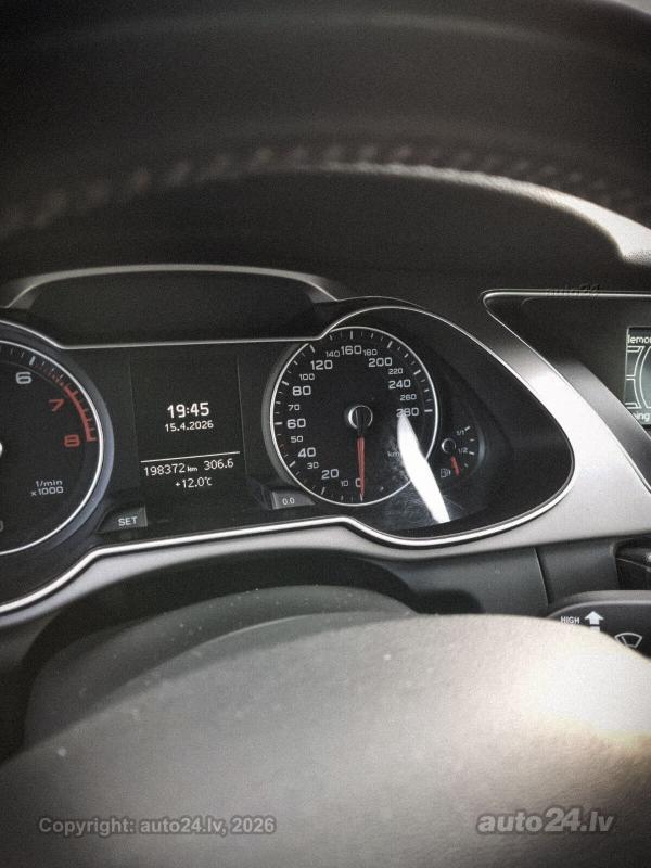 Black Audi A4 2013 in Tallinn, with an engine capacity of 1.80 L and mileage of 198 thousand km for 6300 €, photo 10 on AUTOMOTO.COM.LV