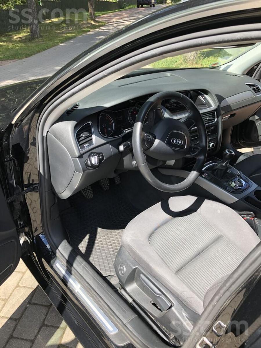 Black Audi A4 2013 in Preili, with an engine capacity of 2.00 L and mileage of 274 thousand km for 8700 €, photo 12 on AUTOMOTO.COM.LV
