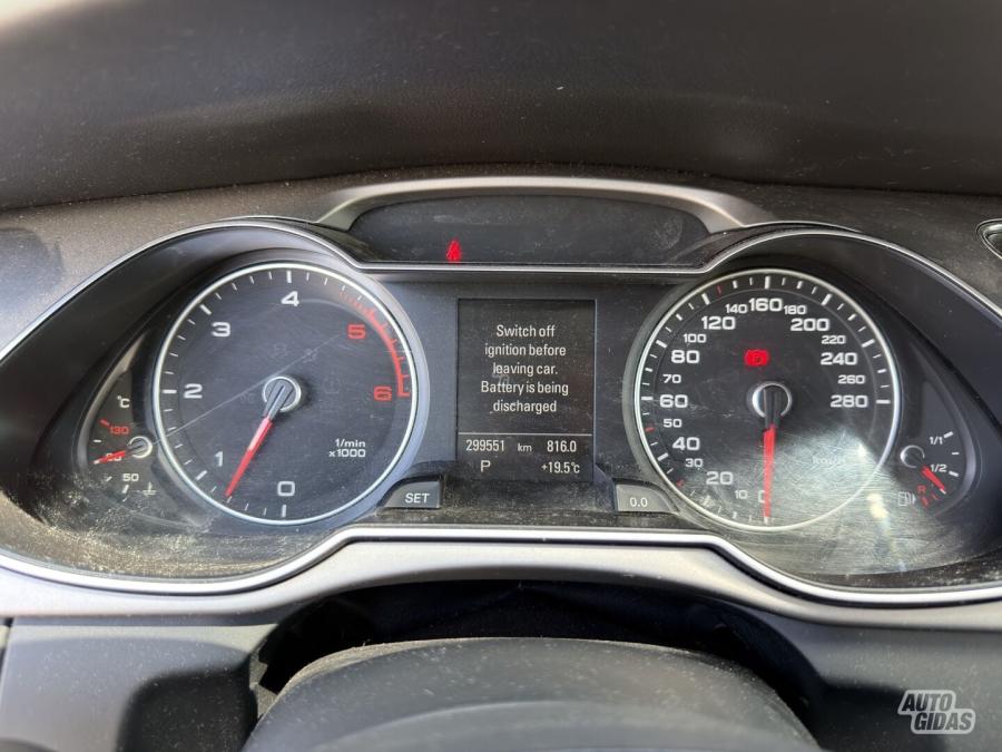 Black Audi A4 2013 in Panevezys, with an engine capacity of 3.00 L and mileage of 300 thousand km for 5555 €, photo 20 on AUTOMOTO.COM.LV