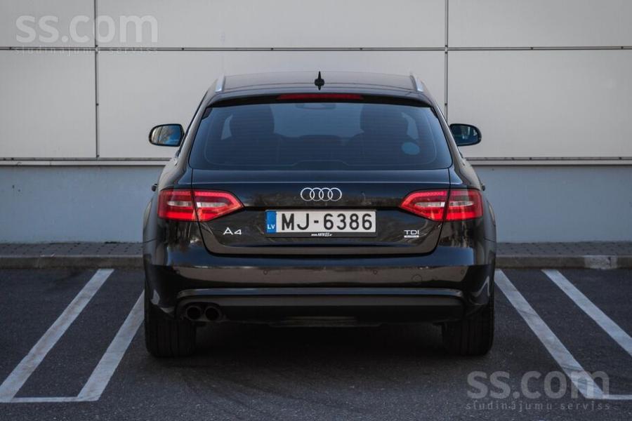 Melns Audi A4 2013 Rīga, ar dzinēja tilpumu 2.00 L un nobraukumu 307 tūkst. km par 6990 €, foto 6 vietnē AUTOMOTO.COM.LV