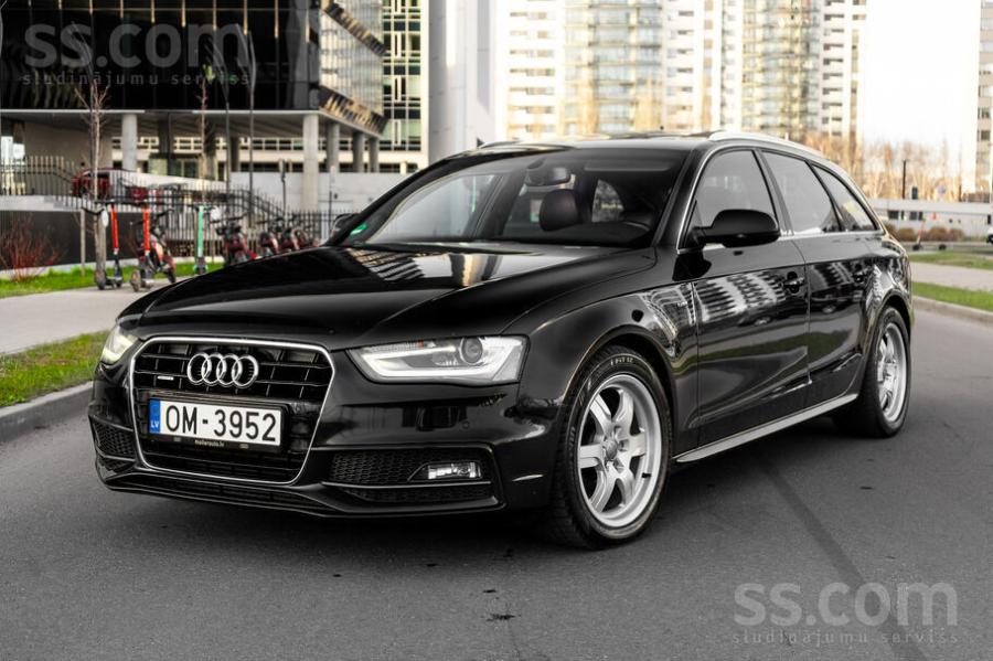 Melns Audi A4 2013 Rīga, ar dzinēja tilpumu 3.00 L un nobraukumu 324 tūkst. km par 10490 €, foto 1 vietnē AUTOMOTO.COM.LV