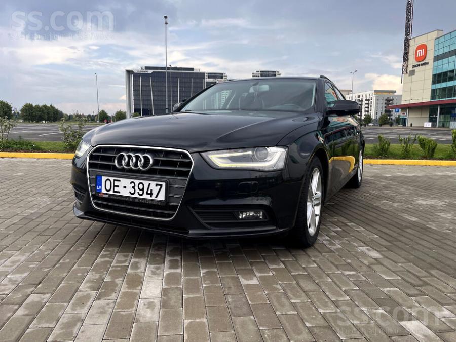Black Audi A4 2013 in Riga, with an engine capacity of 2.00 L and mileage of 317 thousand km for 6990 €, photo 6 on AUTOMOTO.COM.LV