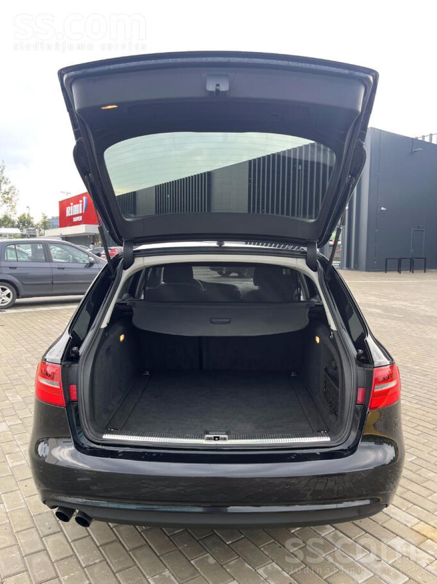 Black Audi A4 2013 in Riga, with an engine capacity of 2.00 L and mileage of 317 thousand km for 6990 €, photo 7 on AUTOMOTO.COM.LV
