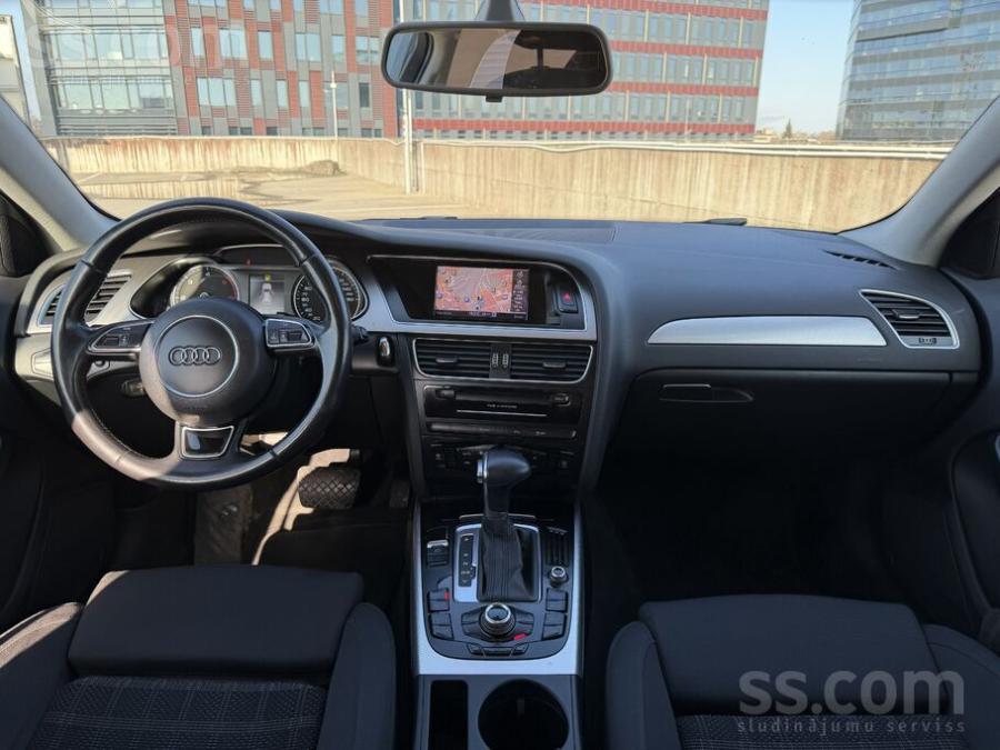 Black Audi A4 2013 in Riga, with an engine capacity of 2.00 L and mileage of 317 thousand km for 6990 €, photo 9 on AUTOMOTO.COM.LV