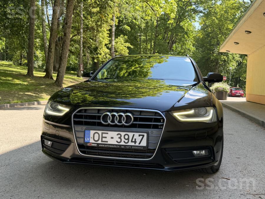 Black Audi A4 2013 in Riga, with an engine capacity of 2.00 L and mileage of 317 thousand km for 6690 €, photo 1 on AUTOMOTO.COM.LV
