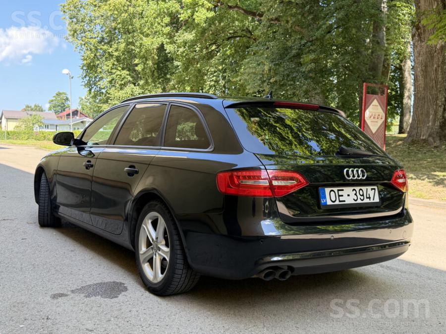 Black Audi A4 2013 in Riga, with an engine capacity of 2.00 L and mileage of 317 thousand km for 6690 €, photo 5 on AUTOMOTO.COM.LV