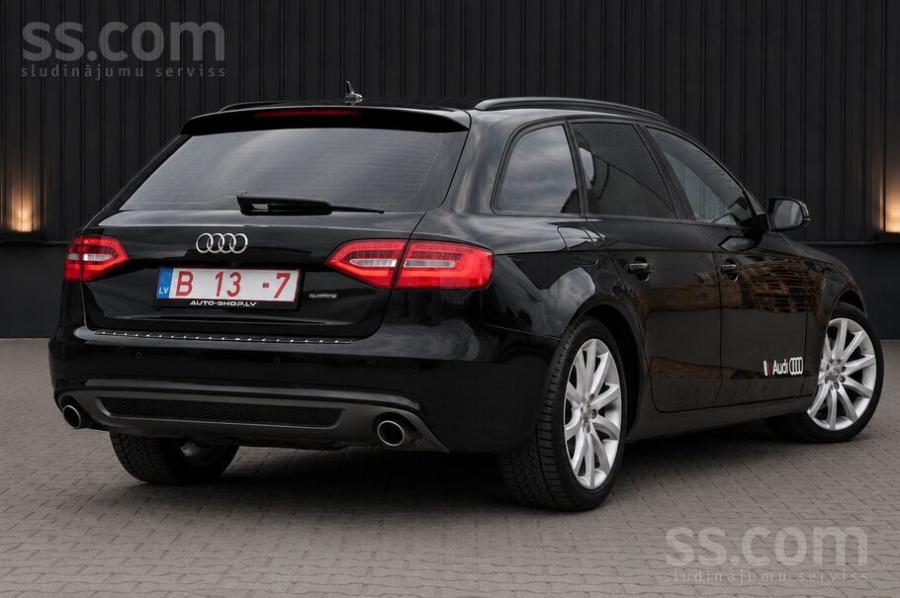 Black Audi A4 2013 in Tukums, with an engine capacity of 3.00 L and mileage of 232 thousand km for 10400 €, photo 4 on AUTOMOTO.COM.LV