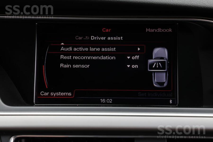 Black Audi A4 2013 in Tukums, with an engine capacity of 3.00 L and mileage of 232 thousand km for 10400 €, photo 26 on AUTOMOTO.COM.LV