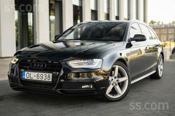 Black Audi A4 2013 in Riga, with an engine capacity of 3.00 L and mileage of 294 thousand km for 10790 €, photo 1 on AUTOMOTO.COM.LV