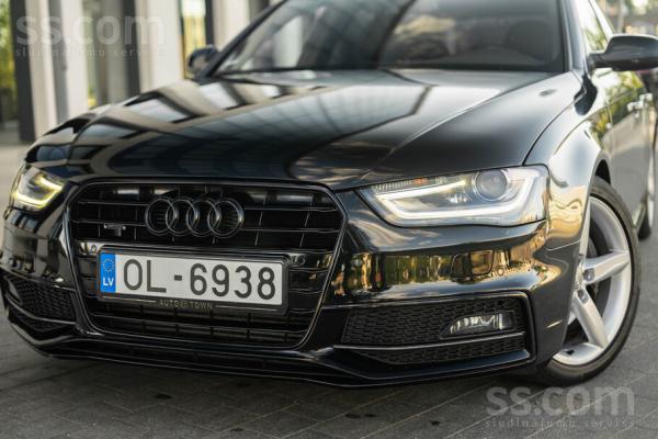 Black Audi A4 2013 in Riga, with an engine capacity of 3.00 L and mileage of 294 thousand km for 10790 €, photo 2 on AUTOMOTO.COM.LV