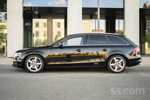 Black Audi A4 2013 in Riga, with an engine capacity of 3.00 L and mileage of 294 thousand km for 10790 €, photo 10 on AUTOMOTO.COM.LV