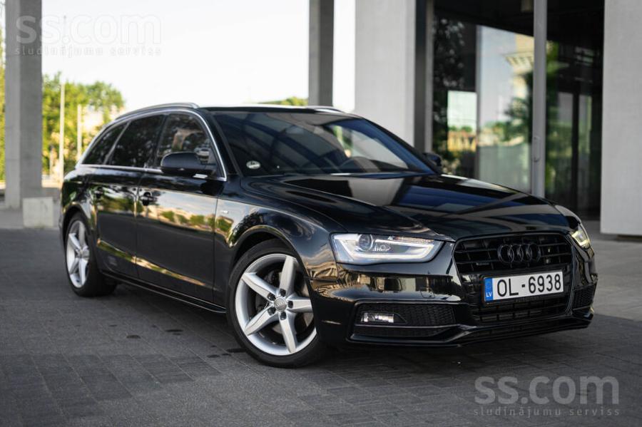 Black Audi A4 2013 in Riga, with an engine capacity of 3.00 L and mileage of 294 thousand km for 10550 €, photo 5 on AUTOMOTO.COM.LV