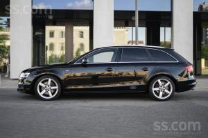 Black Audi A4 2013 in Riga, with an engine capacity of 3.00 L and mileage of 294 thousand km for 10550 €, photo 11 on AUTOMOTO.COM.LV