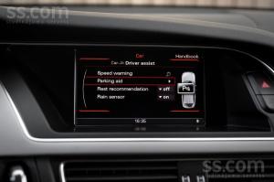 Black Audi A4 2013 in Tukums, with an engine capacity of 3.00 L and mileage of 228 thousand km for 10490 €, photo 24 on AUTOMOTO.COM.LV