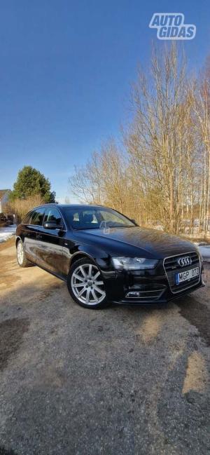 Melns Audi A4 2013 Viļņa, ar dzinēja tilpumu 2.00 L un nobraukumu 213 tūkst. km par 7700 €, foto  vietnē AUTOMOTO.COM.LV