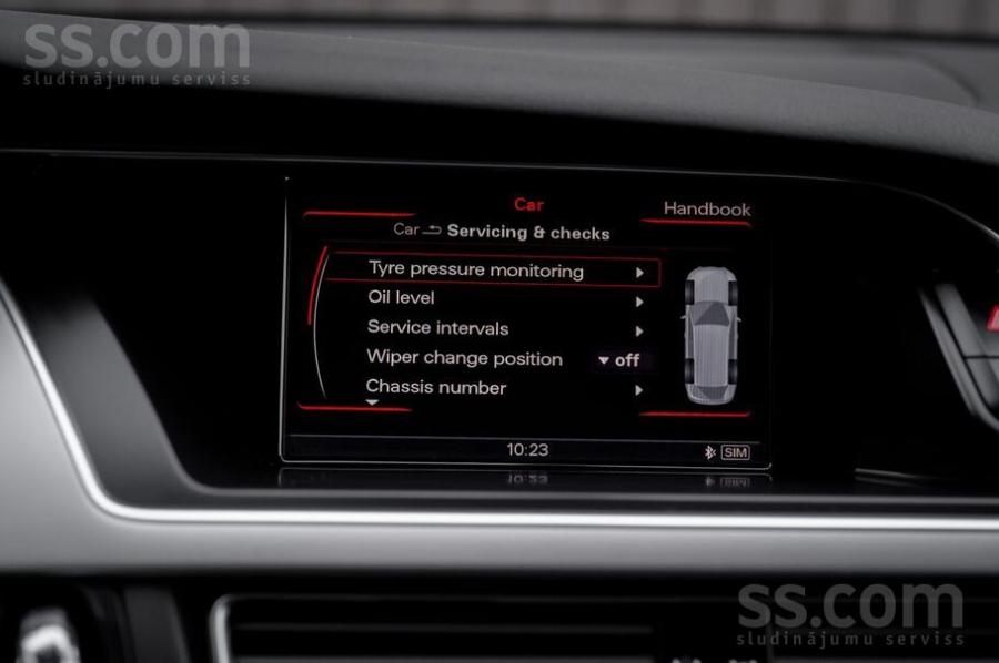 Melns Audi A4 2013 Tukums, ar dzinēja tilpumu 2.00 L un nobraukumu 288 tūkst. km par 9950 €, foto 25 vietnē AUTOMOTO.COM.LV