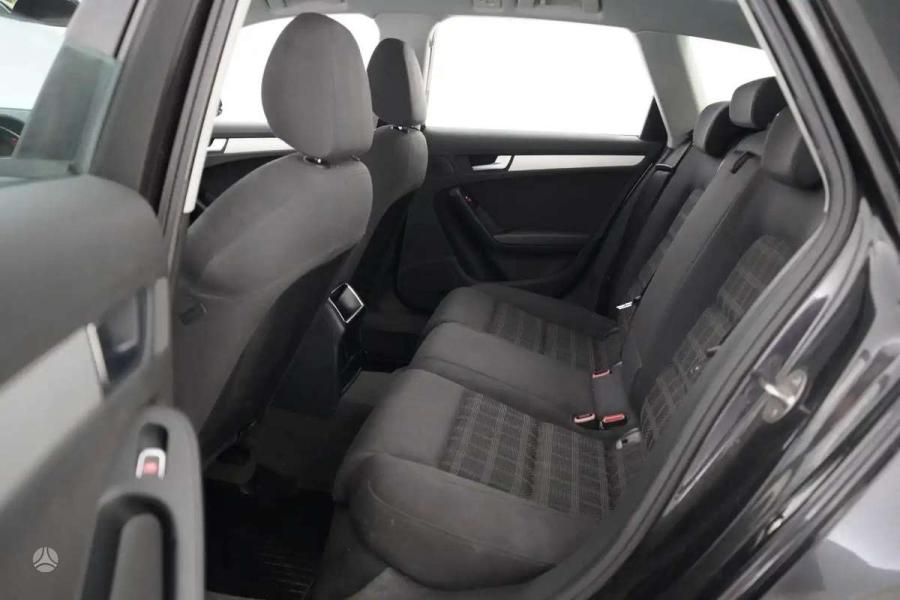 Black Audi A4 2013 in Kaunas, with an engine capacity of 1.97 L and mileage of 340 thousand km for 6350 €, photo 21 on AUTOMOTO.COM.LV
