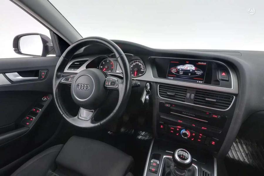 Black Audi A4 2013 in Kaunas, with an engine capacity of 1.97 L and mileage of 340 thousand km for 6350 €, photo 23 on AUTOMOTO.COM.LV