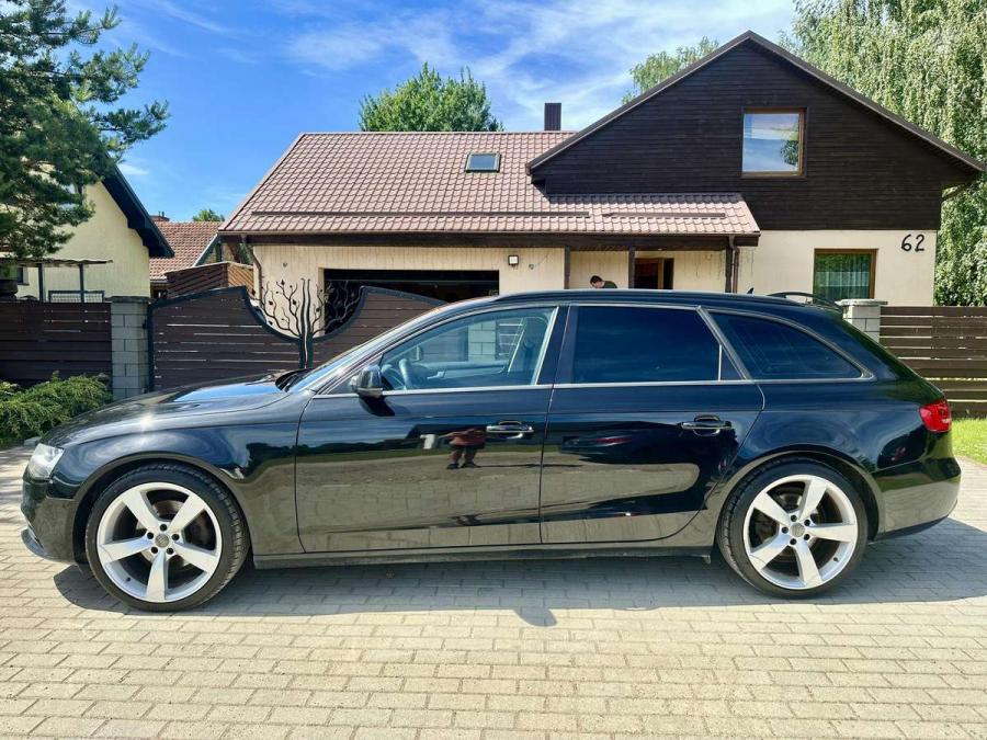 Black Audi A4 2013 in Siauliai, with an engine capacity of 2.00 L and mileage of 290 thousand km for 6350 €, photo 6 on AUTOMOTO.COM.LV