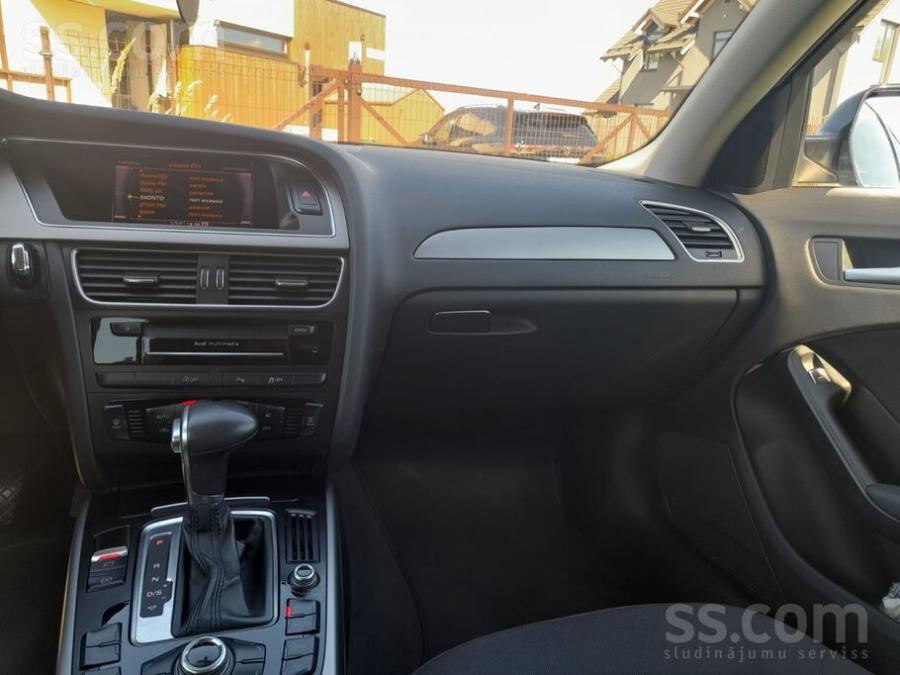 Melns Audi A4 2013 Rīga, ar dzinēja tilpumu 2.00 L un nobraukumu 260 tūkst. km par 7900 €, foto 8 vietnē AUTOMOTO.COM.LV