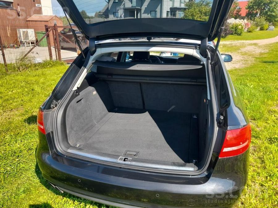 Melns Audi A4 2013 Rīga, ar dzinēja tilpumu 2.00 L un nobraukumu 260 tūkst. km par 7900 €, foto 13 vietnē AUTOMOTO.COM.LV