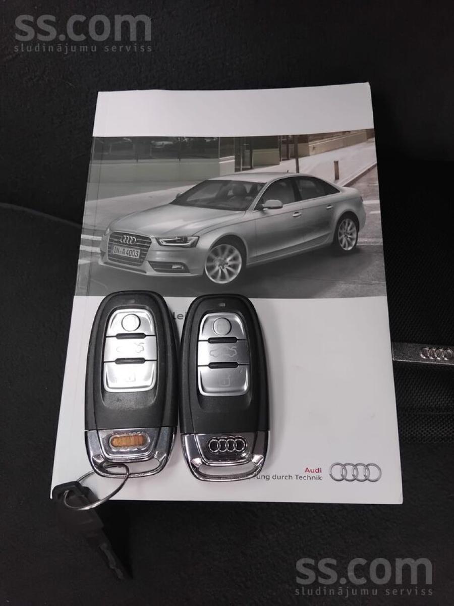 Melns Audi A4 2013 Rīga, ar dzinēja tilpumu 2.00 L un nobraukumu 260 tūkst. km par 7900 €, foto 15 vietnē AUTOMOTO.COM.LV