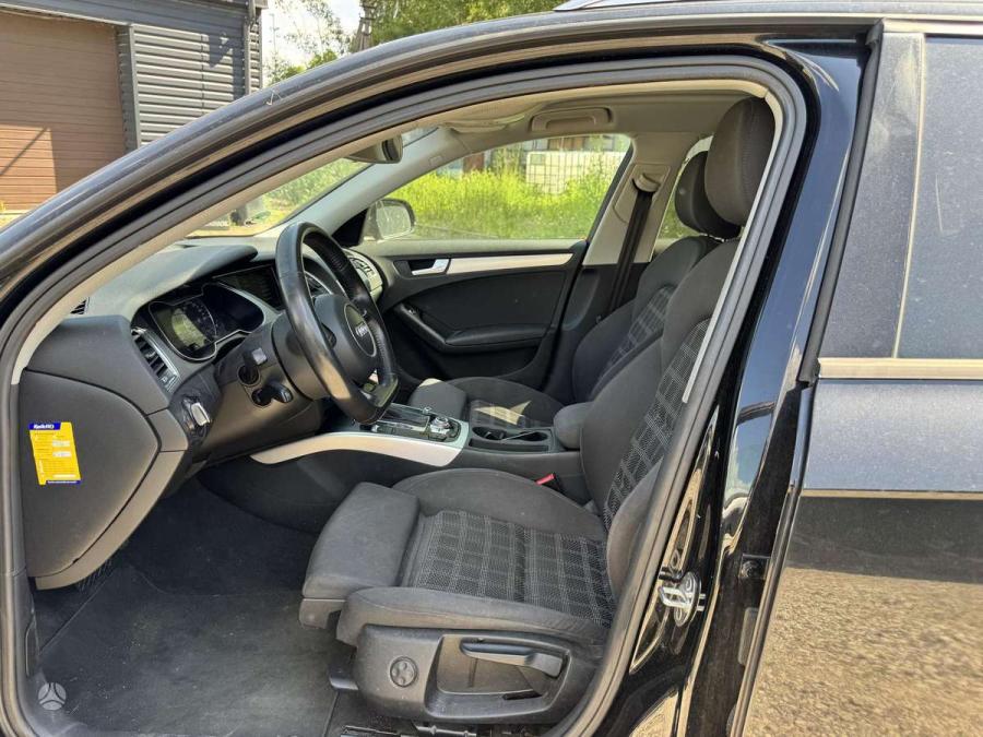 Black Audi A4 2013 in Alytus, with an engine capacity of 2.00 L and mileage of 286 thousand km for 5850 €, photo 7 on AUTOMOTO.COM.LV