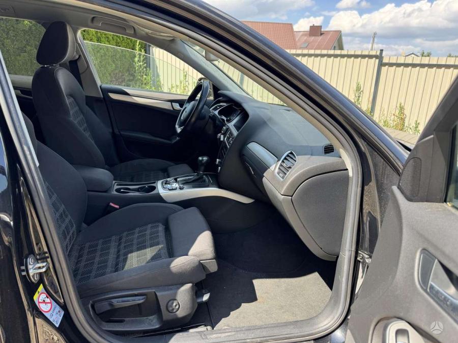 Black Audi A4 2013 in Alytus, with an engine capacity of 2.00 L and mileage of 286 thousand km for 5850 €, photo 10 on AUTOMOTO.COM.LV