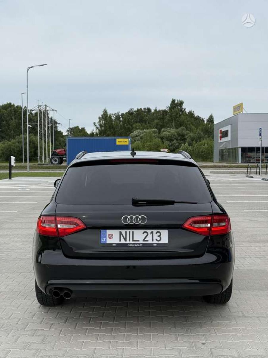 Black Audi A4 2013 in Utena, with an engine capacity of 1.97 L and mileage of 337 thousand km for 6600 €, photo 6 on AUTOMOTO.COM.LV