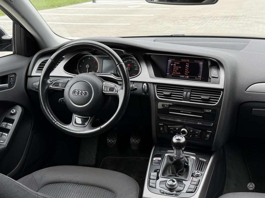 Black Audi A4 2013 in Utena, with an engine capacity of 1.97 L and mileage of 337 thousand km for 6600 €, photo 8 on AUTOMOTO.COM.LV