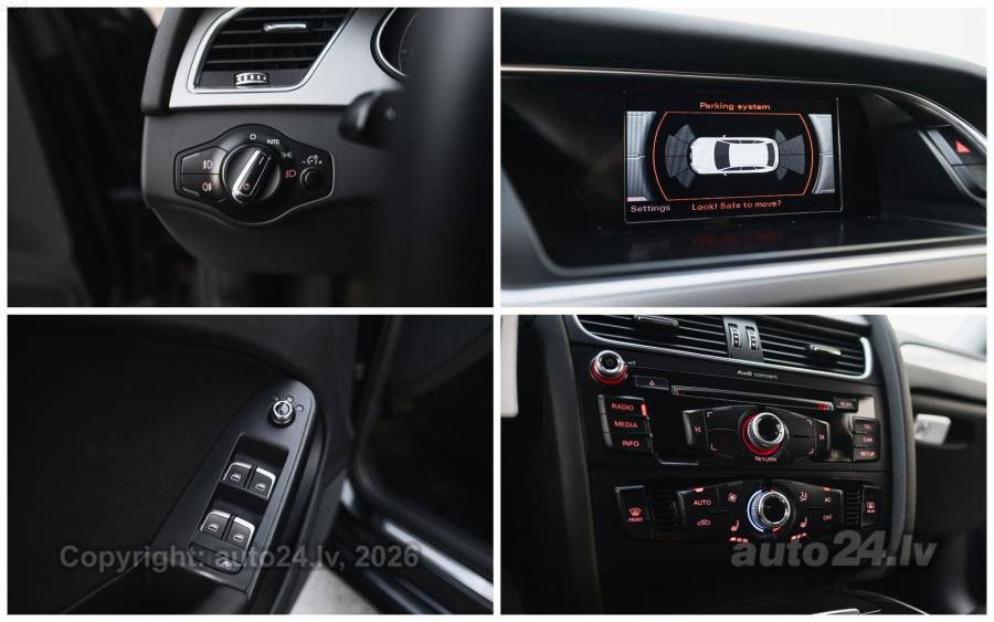 Black Audi A4 2013 in Tallinn, with an engine capacity of 2.00 L and mileage of 202 thousand km for 8499 €, photo 18 on AUTOMOTO.COM.LV