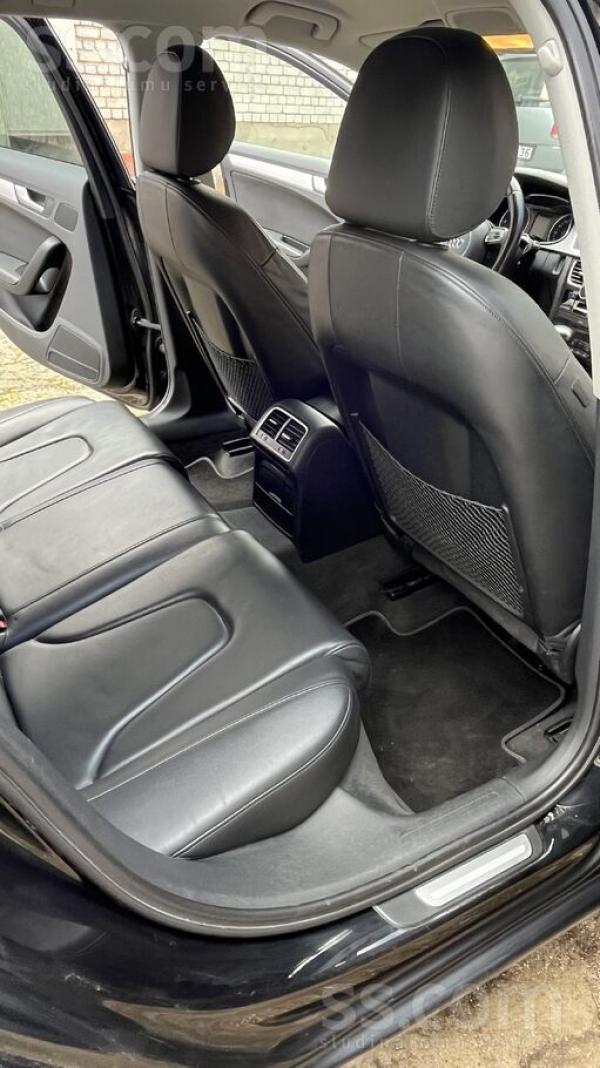 Black Audi A4 2013 in Liepaja, with an engine capacity of 2.00 L and mileage of 295 thousand km for 7700 €, photo 5 on AUTOMOTO.COM.LV