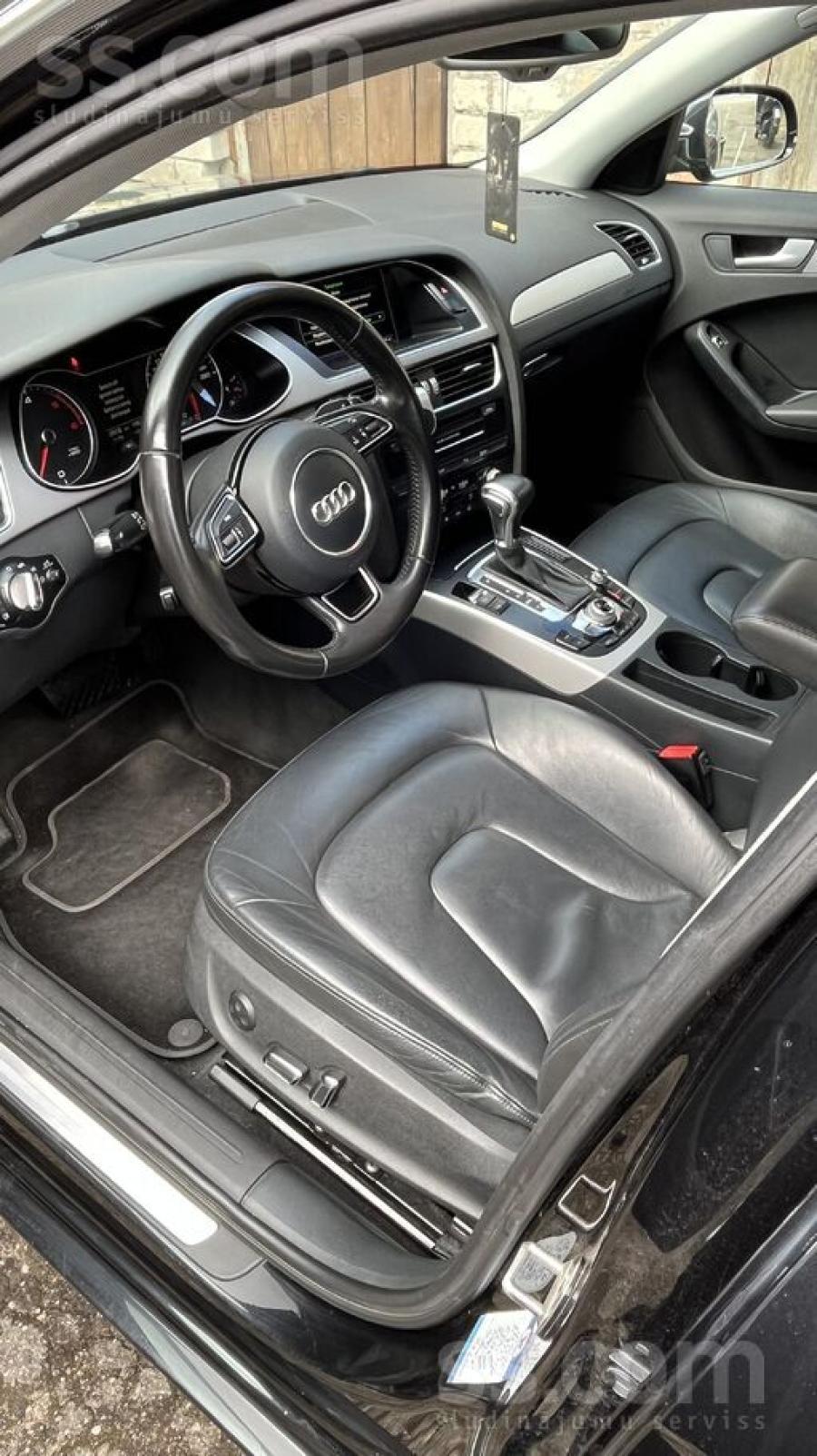Black Audi A4 2013 in Liepaja, with an engine capacity of 2.00 L and mileage of 295 thousand km for 7700 €, photo 10 on AUTOMOTO.COM.LV
