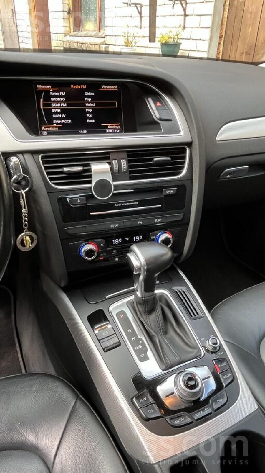 Black Audi A4 2013 in Liepaja, with an engine capacity of 2.00 L and mileage of 295 thousand km for 7700 €, photo 12 on AUTOMOTO.COM.LV