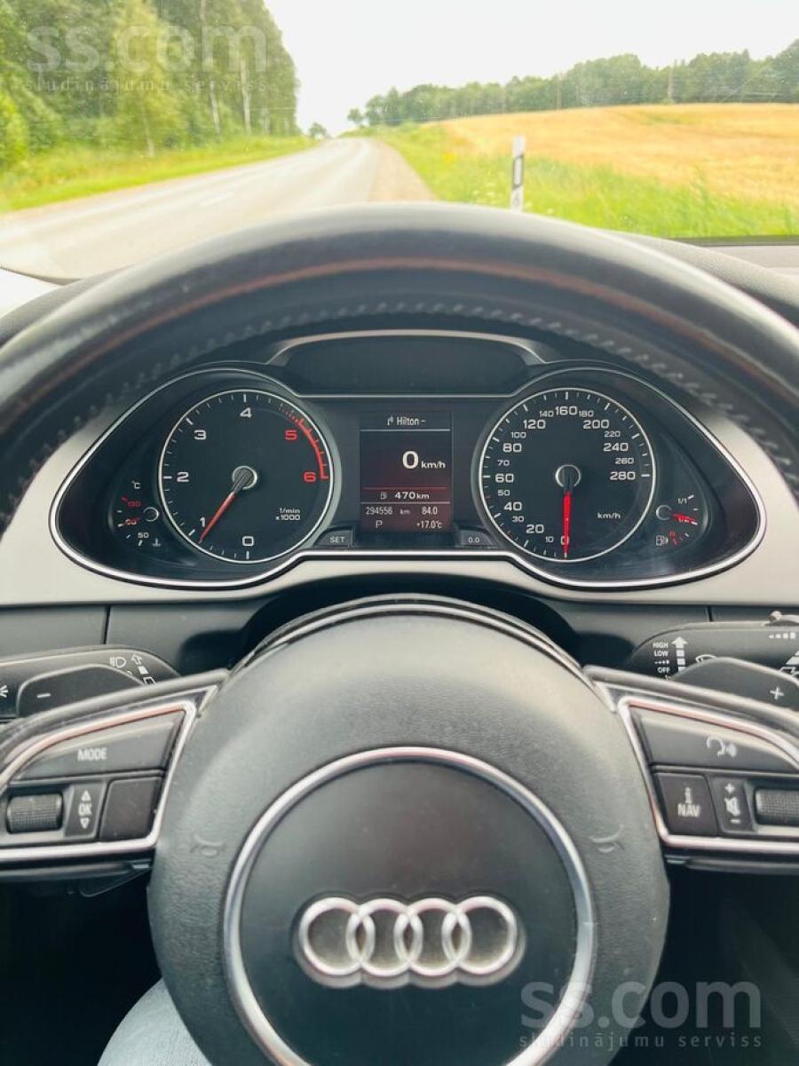 Black Audi A4 2013 in Liepaja, with an engine capacity of 2.00 L and mileage of 295 thousand km for 7700 €, photo 18 on AUTOMOTO.COM.LV