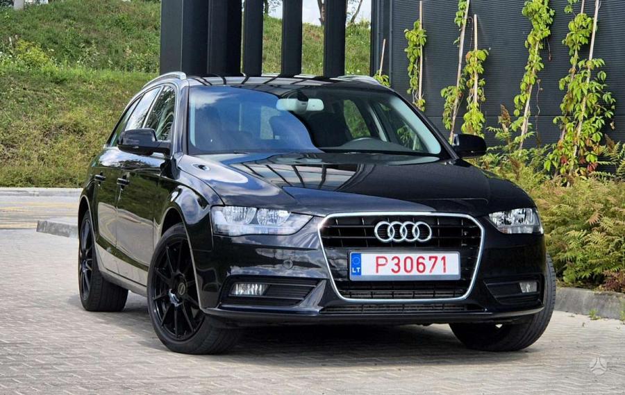Melns Audi A4 2013 Viļņa, ar dzinēja tilpumu 1.97 L un nobraukumu 291 tūkst. km par 7650 €, foto 1 vietnē AUTOMOTO.COM.LV