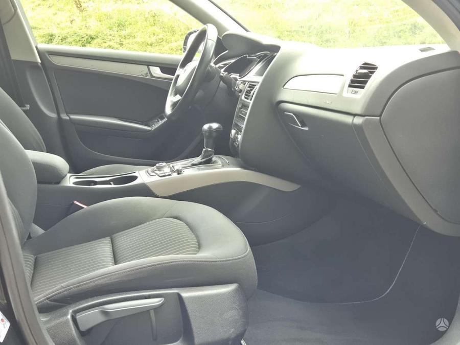 Melns Audi A4 2013 Viļņa, ar dzinēja tilpumu 1.97 L un nobraukumu 291 tūkst. km par 7650 €, foto 12 vietnē AUTOMOTO.COM.LV