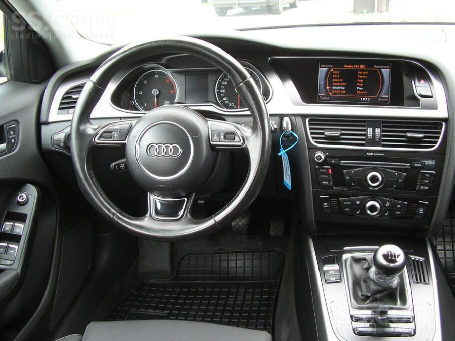 Black Audi A4 2013 in Riga, with an engine capacity of 2.00 L and mileage of 0 thousand km for 7950 €, photo 15 on AUTOMOTO.COM.LV