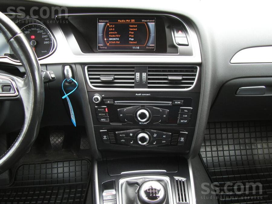 Black Audi A4 2013 in Riga, with an engine capacity of 2.00 L and mileage of 0 thousand km for 7950 €, photo 16 on AUTOMOTO.COM.LV