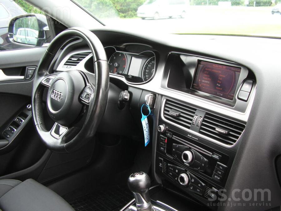Black Audi A4 2013 in Riga, with an engine capacity of 2.00 L and mileage of 0 thousand km for 7950 €, photo 25 on AUTOMOTO.COM.LV