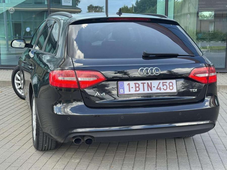 Black Audi A4 2013 in Utena, with an engine capacity of 1.97 L and mileage of 263 thousand km for 6450 €, photo 15 on AUTOMOTO.COM.LV