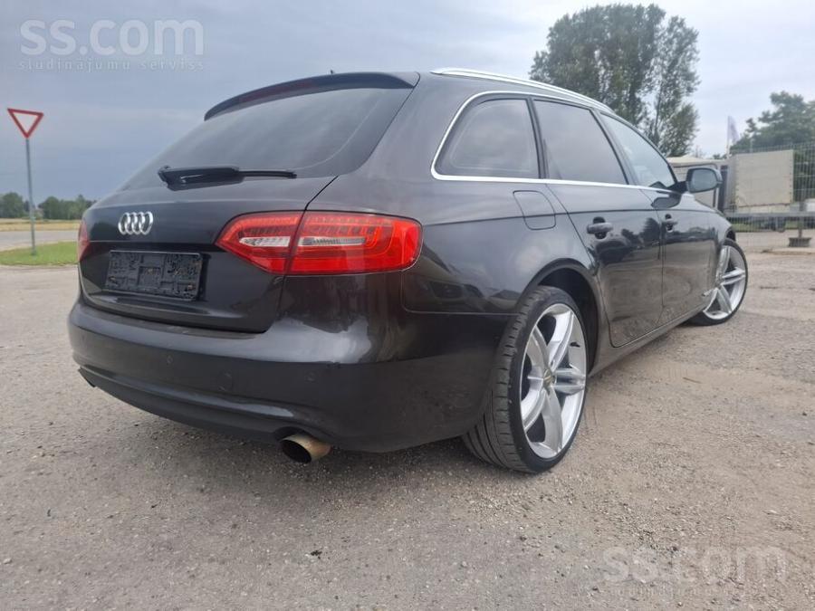 Black Audi A4 2013 in Talsi, with an engine capacity of 2.00 L and mileage of 264 thousand km for 7900 €, photo 5 on AUTOMOTO.COM.LV