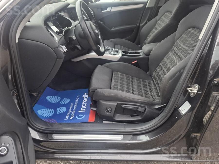 Black Audi A4 2013 in Talsi, with an engine capacity of 2.00 L and mileage of 264 thousand km for 7900 €, photo 8 on AUTOMOTO.COM.LV