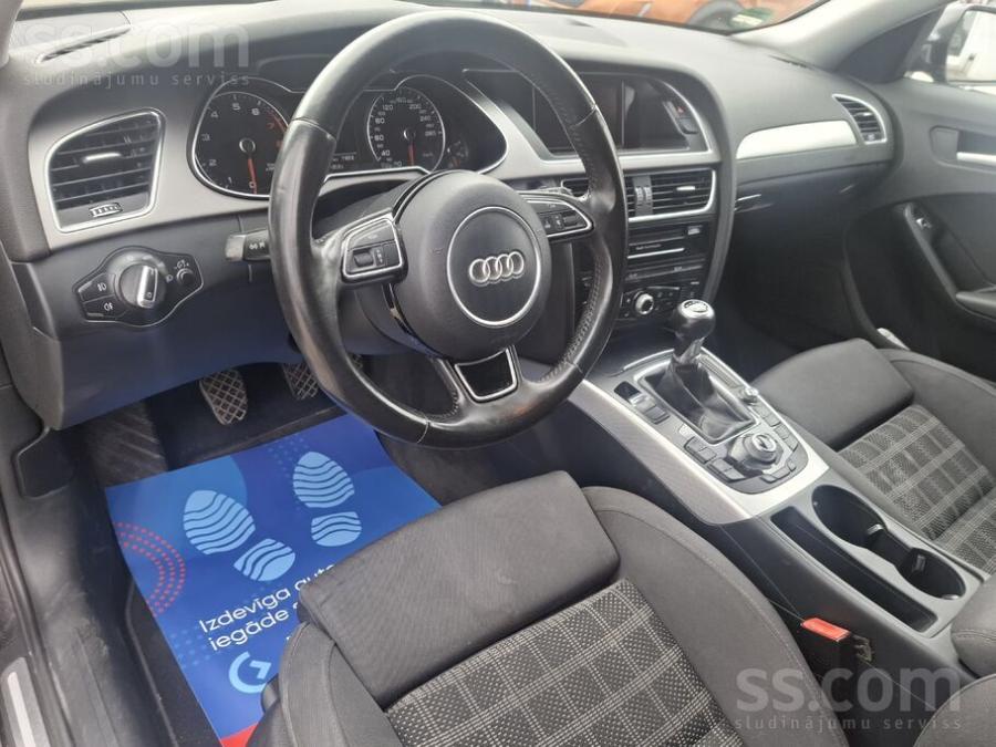 Black Audi A4 2013 in Talsi, with an engine capacity of 2.00 L and mileage of 264 thousand km for 7900 €, photo 9 on AUTOMOTO.COM.LV
