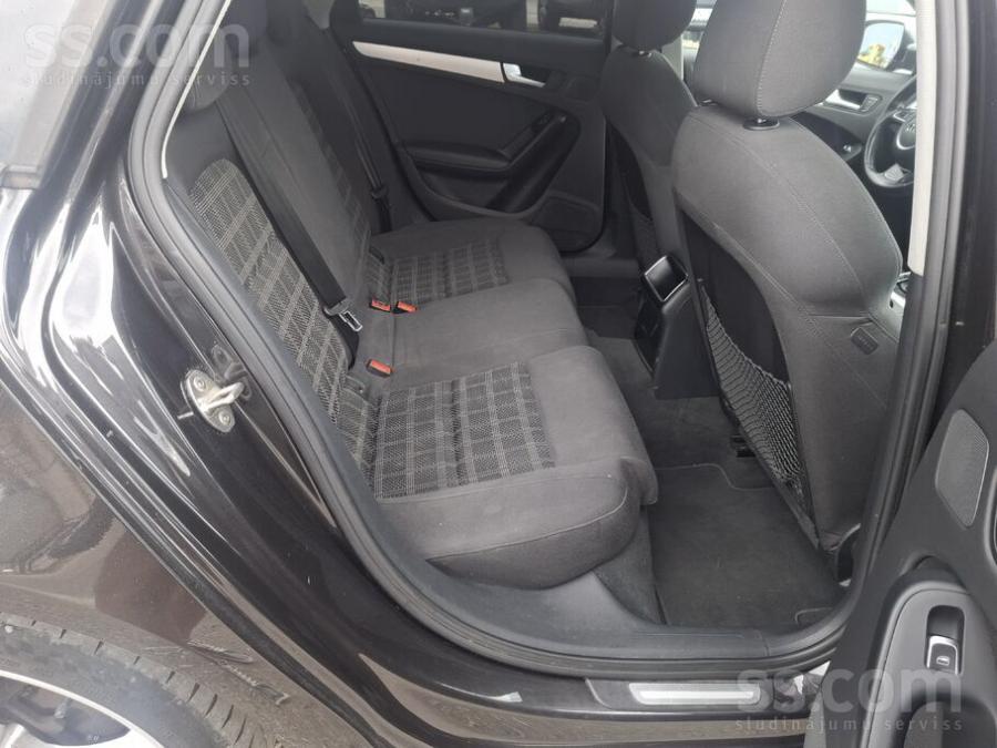 Black Audi A4 2013 in Talsi, with an engine capacity of 2.00 L and mileage of 264 thousand km for 7900 €, photo 15 on AUTOMOTO.COM.LV