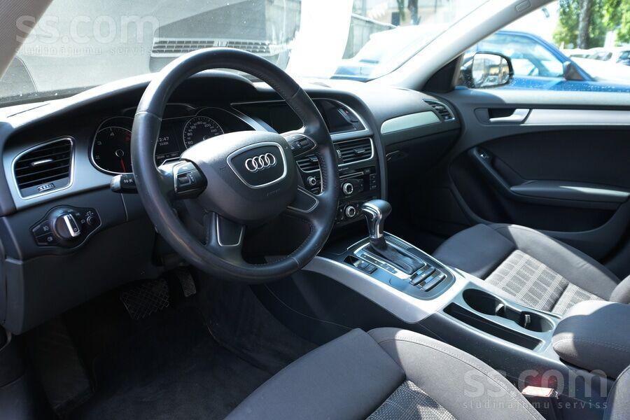 Black Audi A4 2013 in Riga, with an engine capacity of 2.00 L and mileage of 283 thousand km for 7990 €, photo 6 on AUTOMOTO.COM.LV