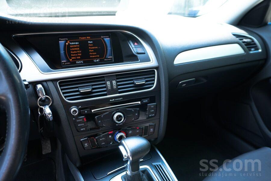 Black Audi A4 2013 in Riga, with an engine capacity of 2.00 L and mileage of 283 thousand km for 7990 €, photo 10 on AUTOMOTO.COM.LV